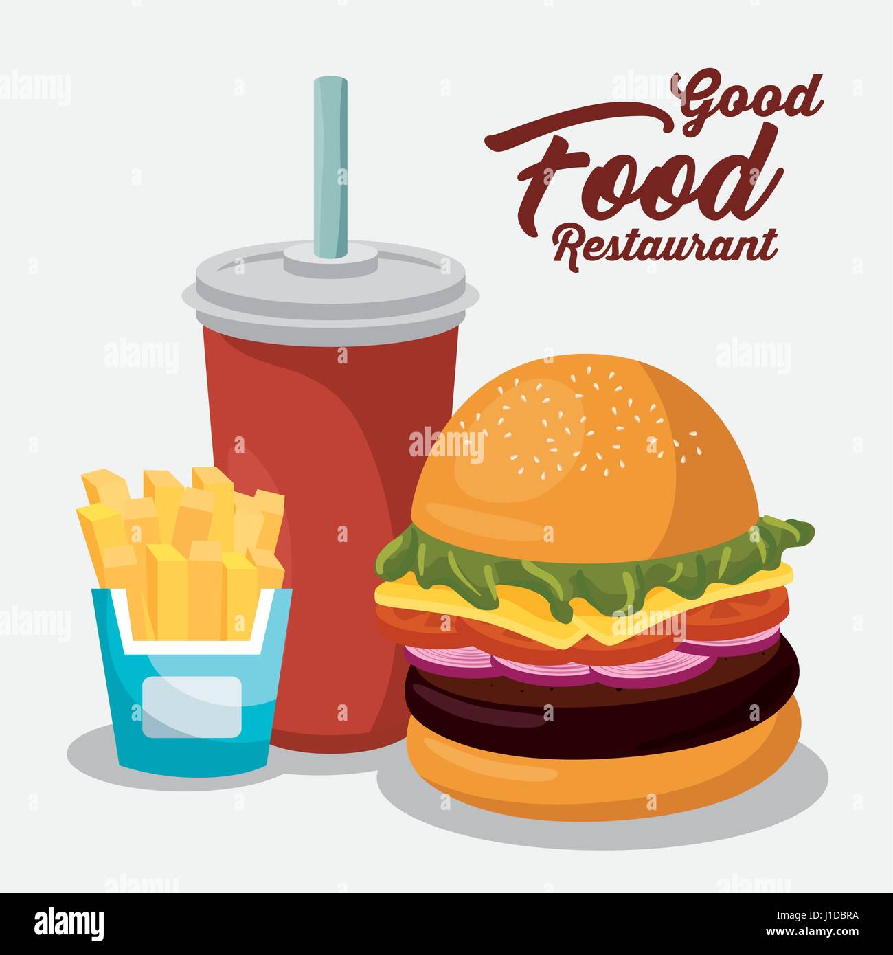 delicious fast food menu Stock Vector Image & Art - Alamy