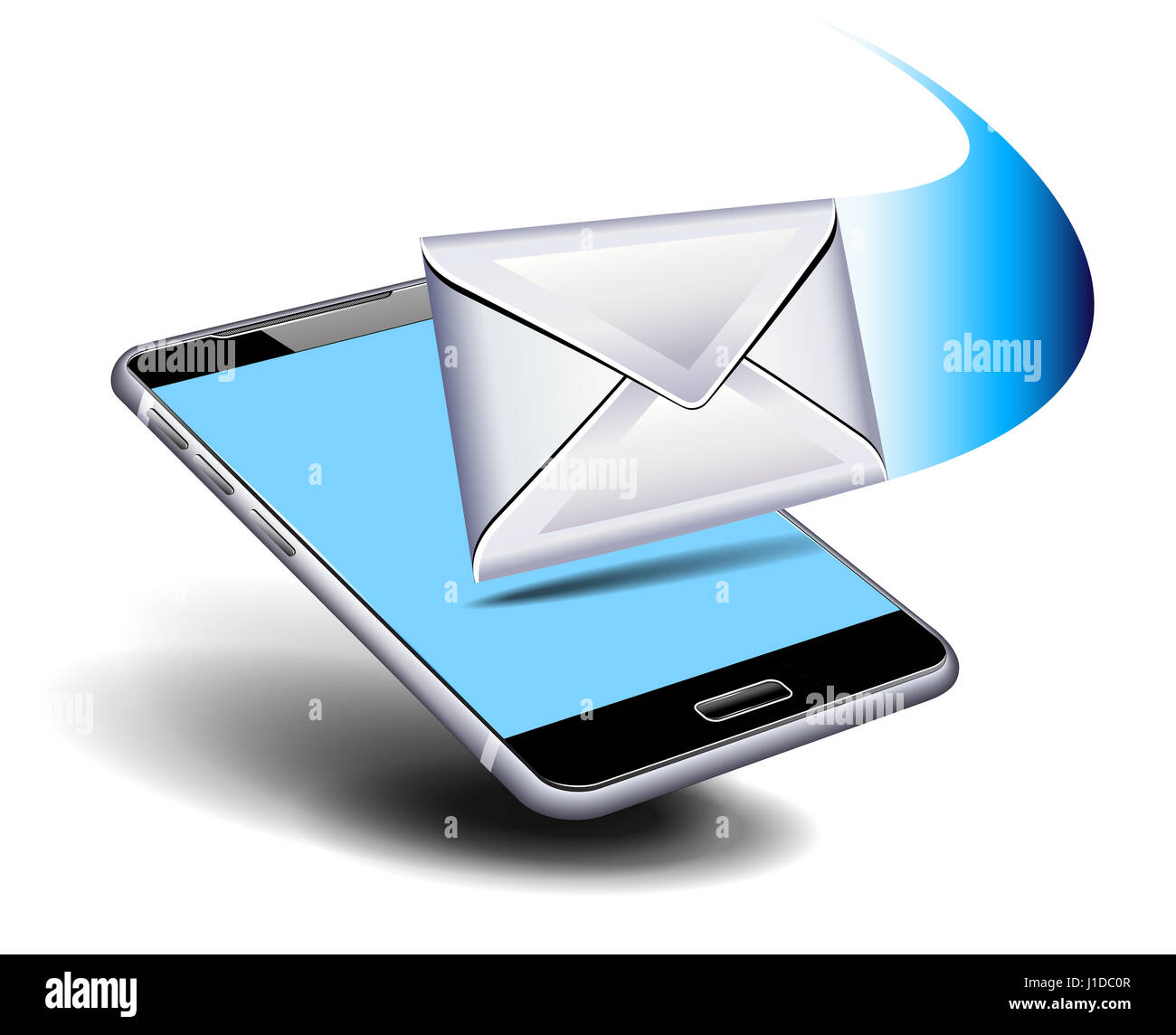 Phone icon email Cut Out Stock Images & Pictures - Alamy