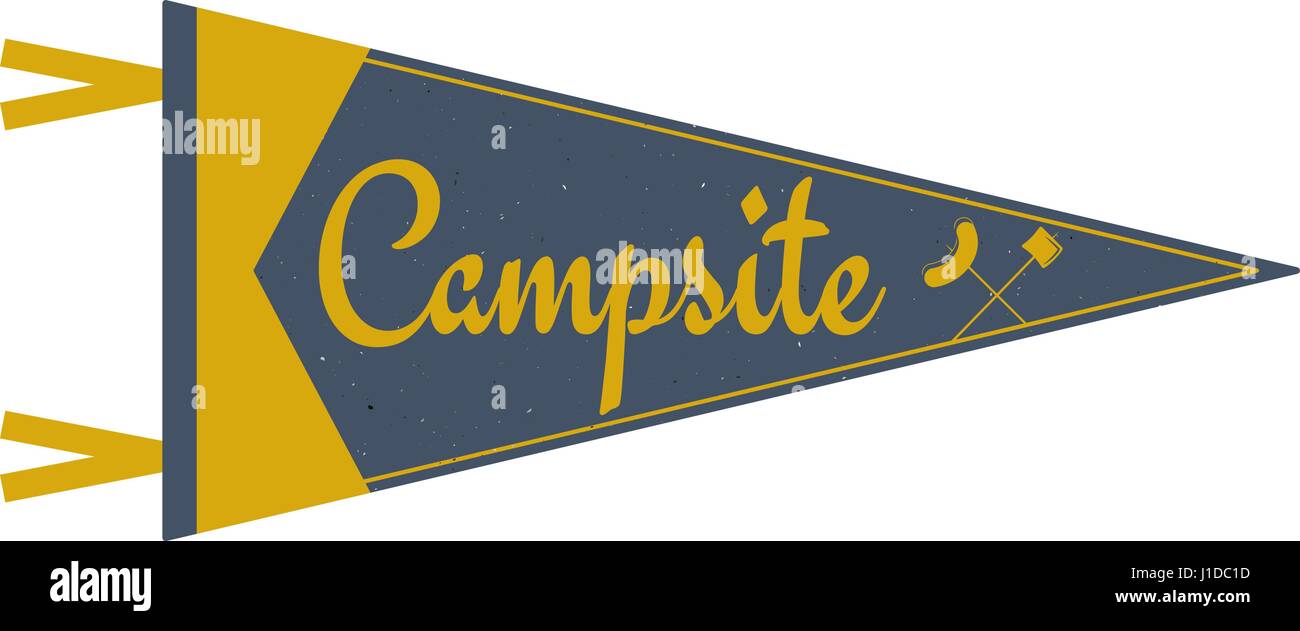 Adventure pennant. Campsite Pennant. Explorer flag design. Vintage ...