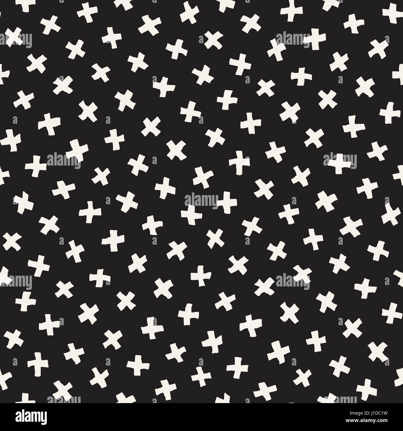 Vector Seamless Pattern. Abstract Background With Scattered Geometric ...