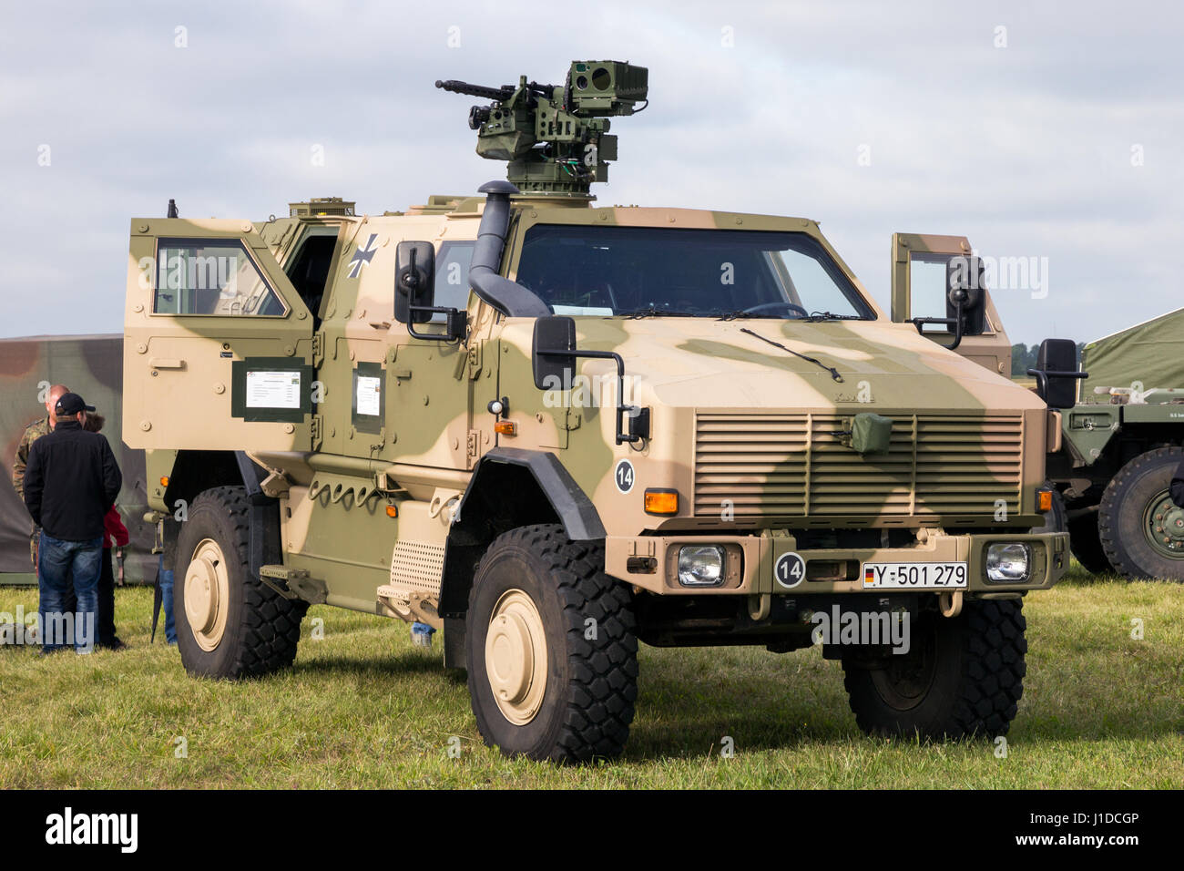 LAAGE, GERMANY ??? AUG 23, 2014: A German Army ATF KMW Dingo 2 vehicle ...