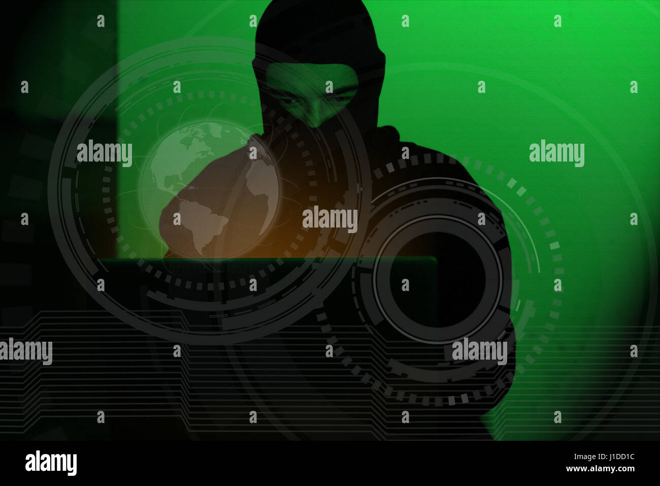 Man anonymous mask hacking binary hi-res stock photography and images ...