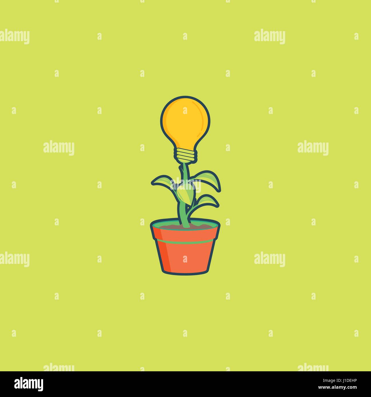 Yellow light bulb Stock Vector Images - Alamy