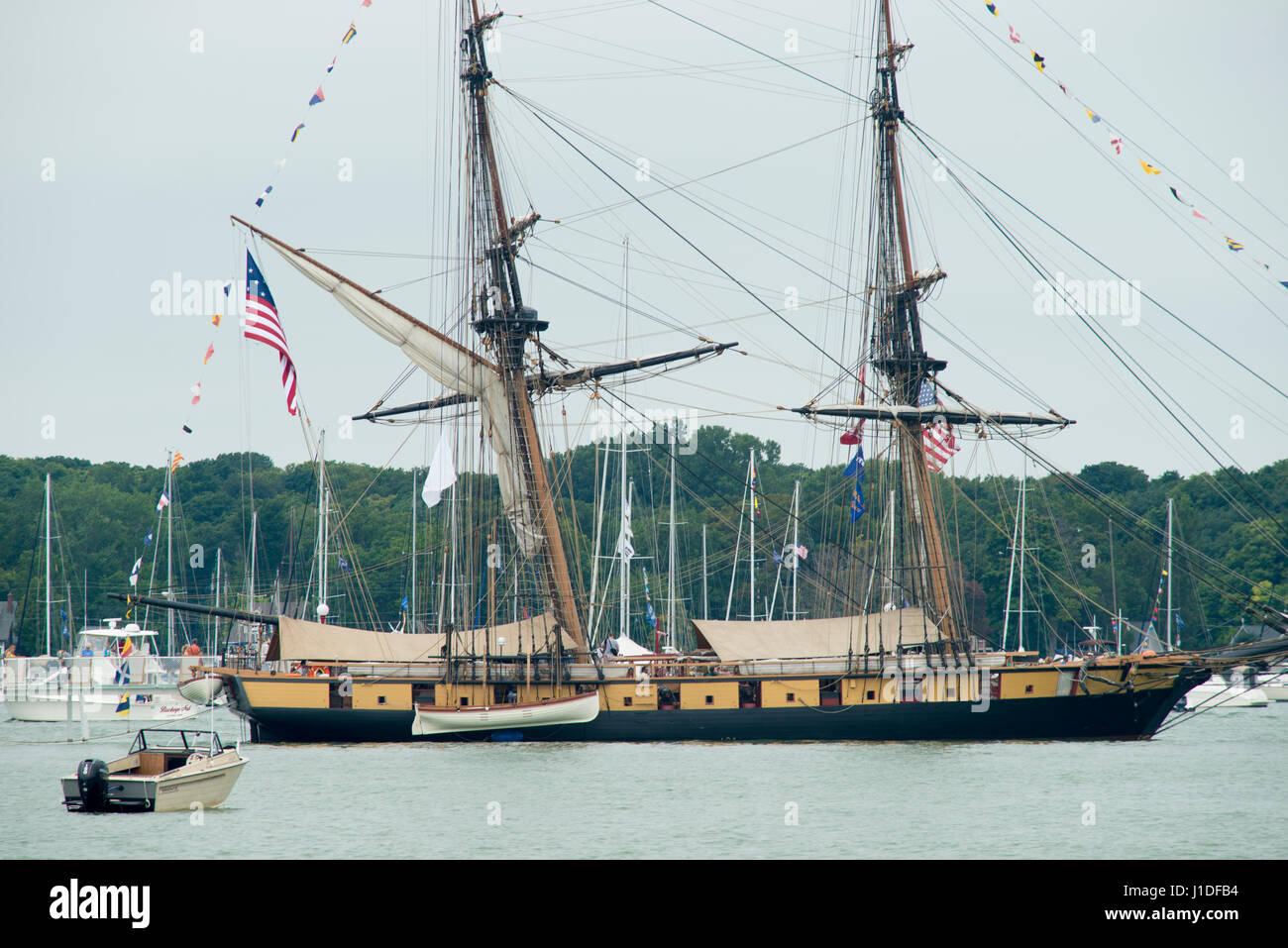 big tall ships vintage old ships Stock Photo - Alamy