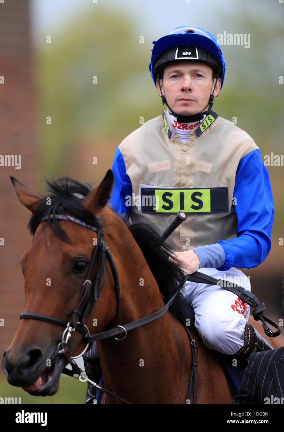 Jockey Jamie Spencer on board Dubara during day three of The bet365 ...