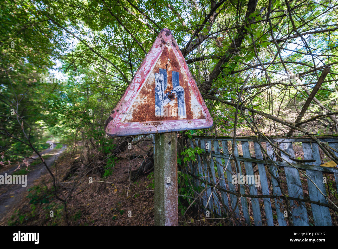 Road chernobyl road sign hi-res stock photography and images - Alamy