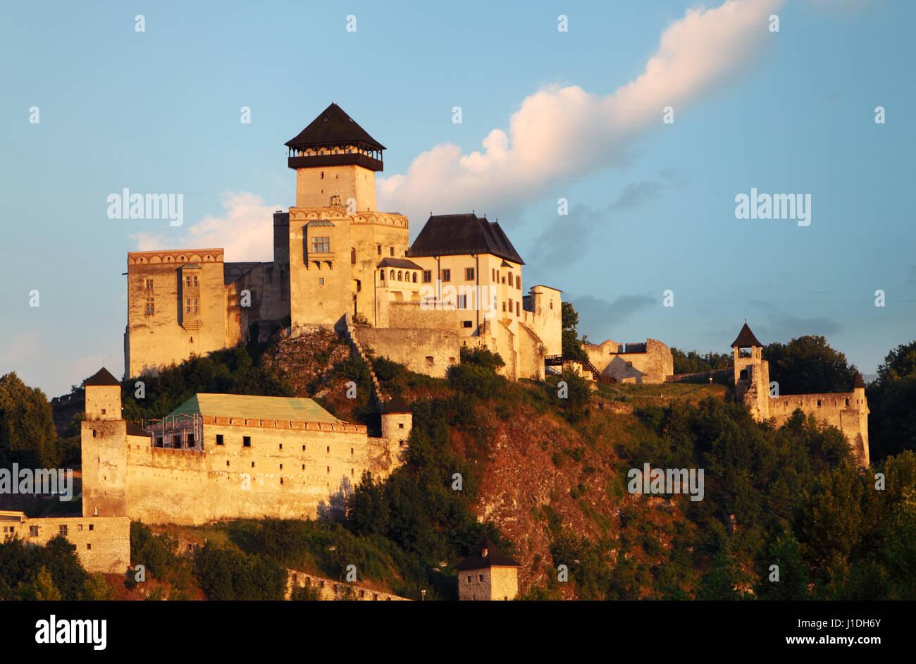 castle Trencin in Slovakia Stock Photo - Alamy