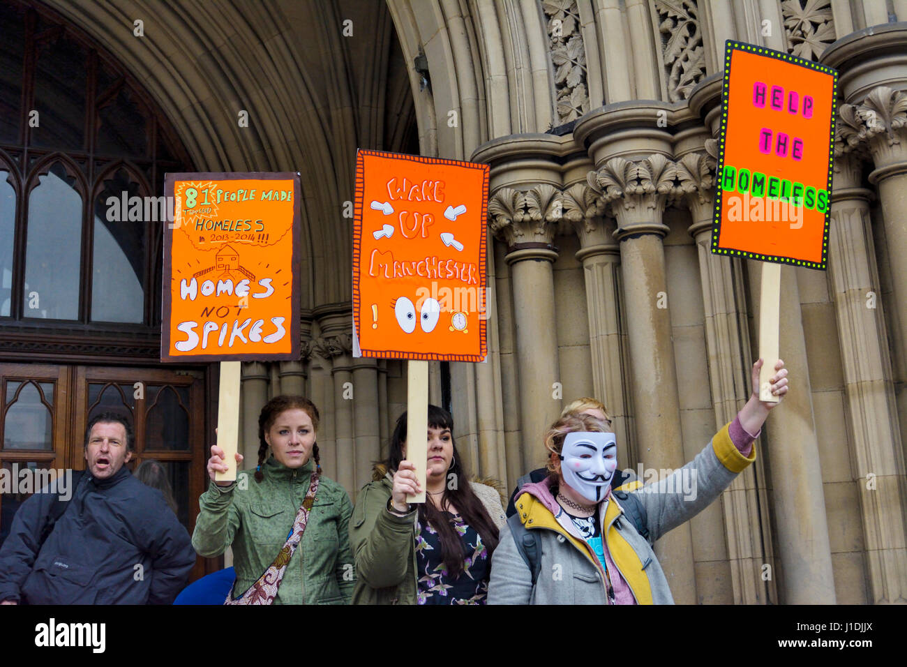Manchester homeless sign hi-res stock photography and images - Alamy