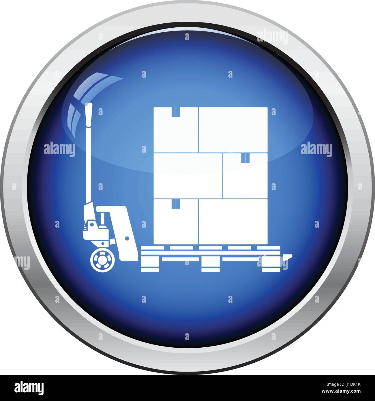 Manual forklift pallet stacker icon hi-res stock photography and images ...
