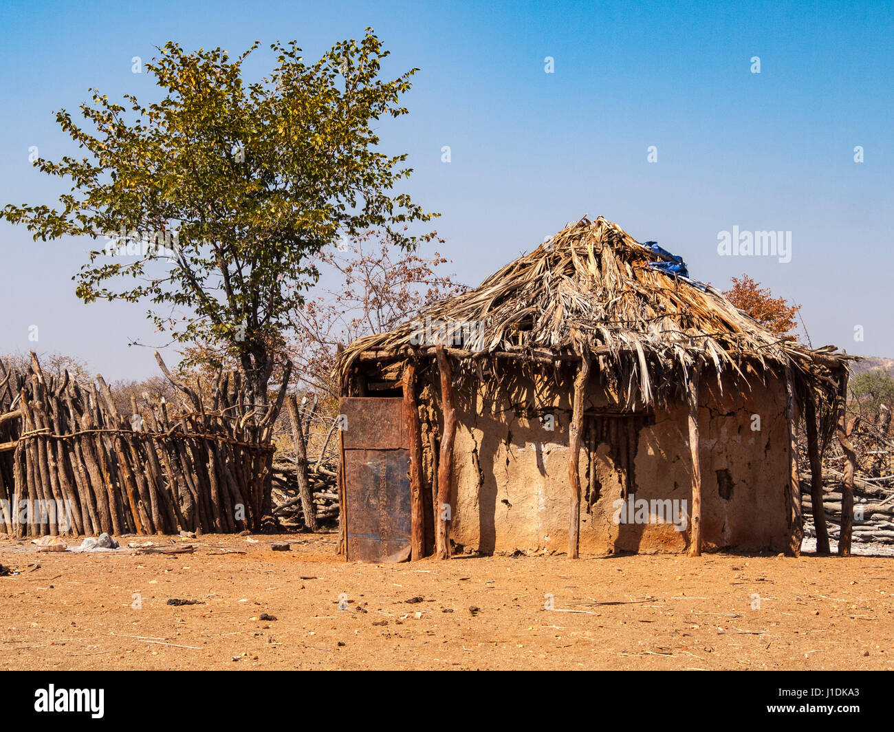 Himba village, Epupa Falls, Namibia Stock Photo - Alamy
