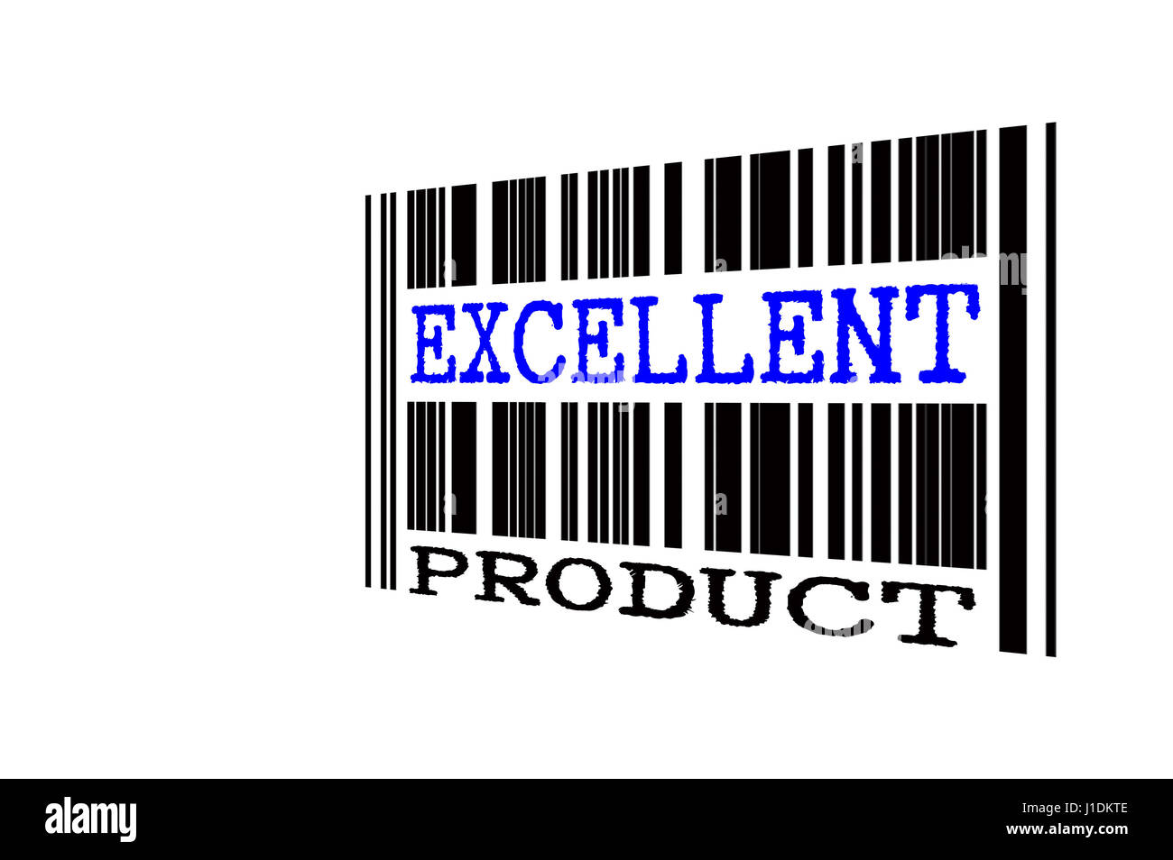 bar code with conceptual text isolated white background Stock Photo - Alamy