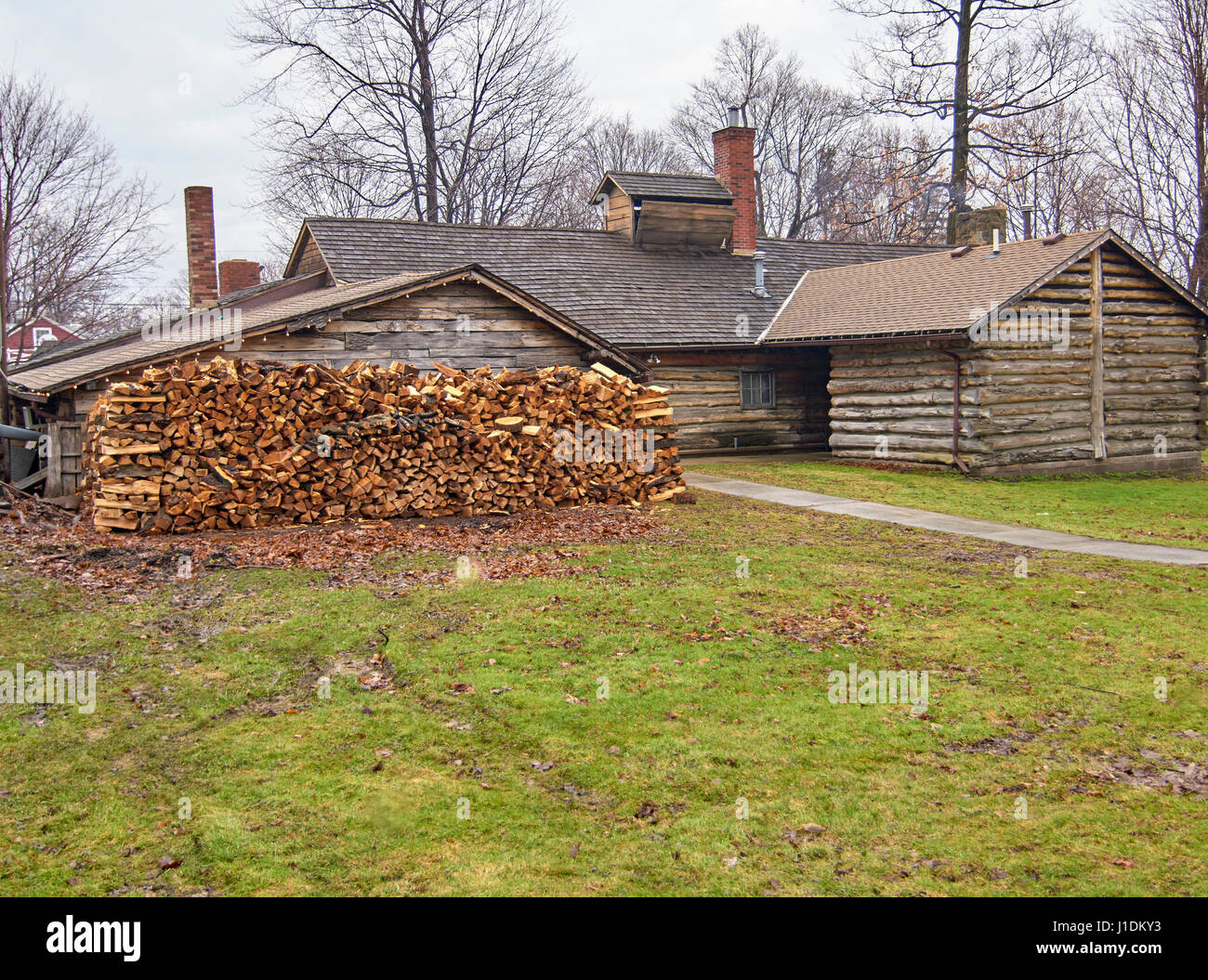 Burton Village syrup house Stock Photo - Alamy