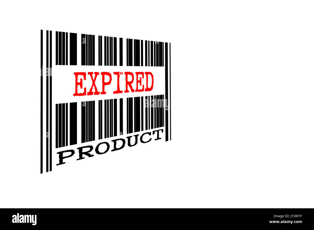 bar code with conceptual text isolated white background Stock Photo - Alamy