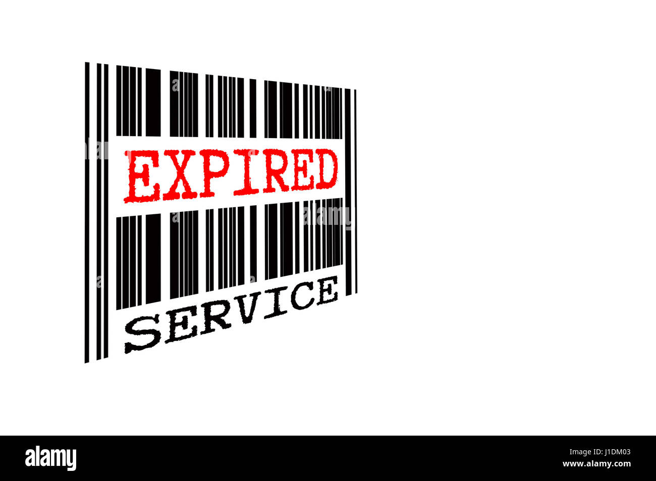 bar code with conceptual text isolated white background Stock Photo - Alamy