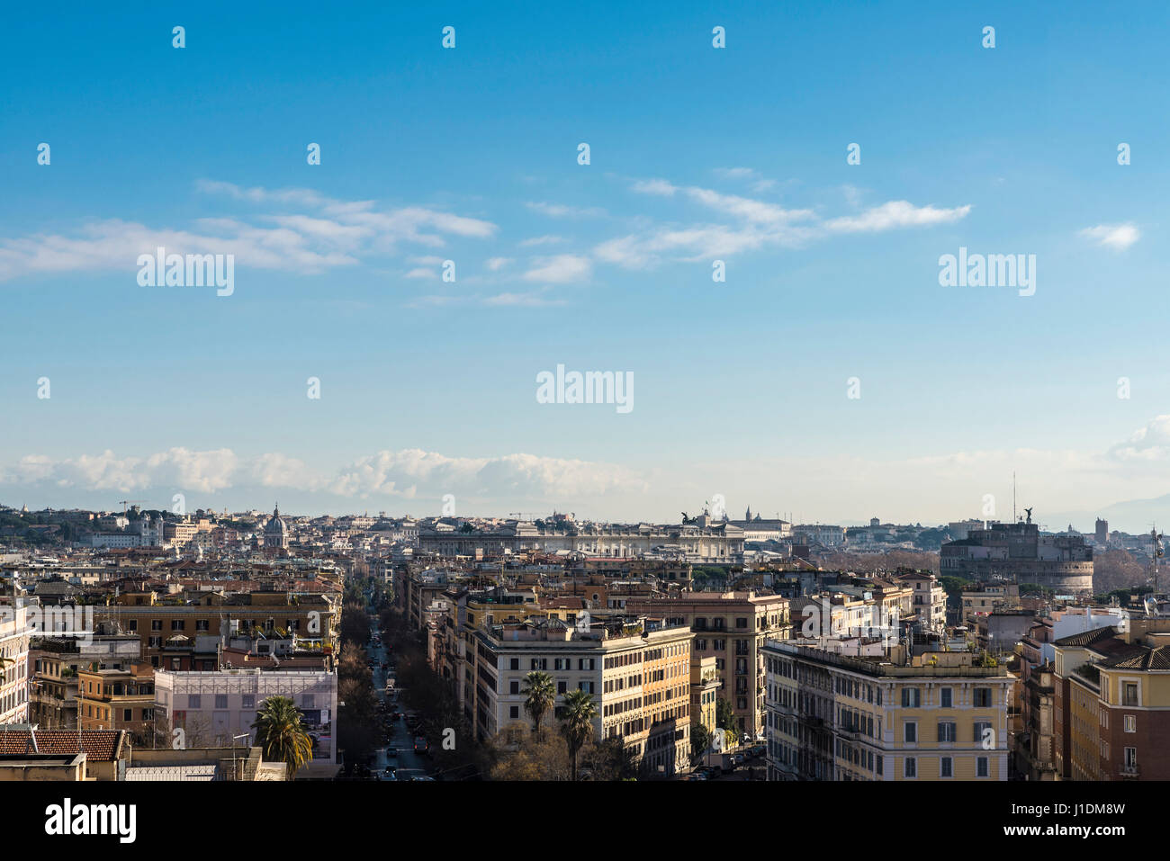 Overview of the city of Rome, Italy Stock Photo - Alamy