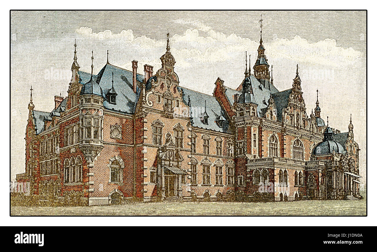 The Buchhändlerhaus in Leipzig in Neorenaissance style, opened in 1888 ...