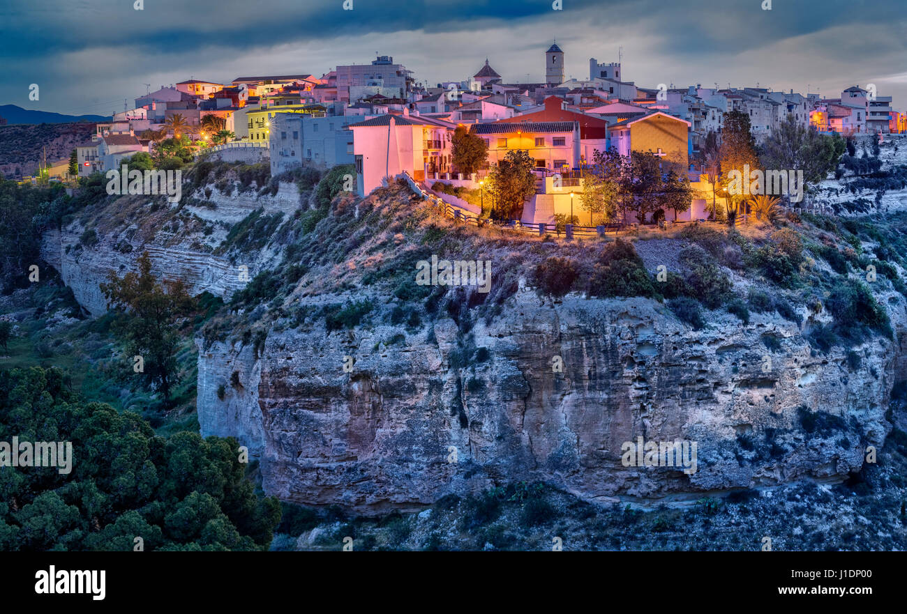 Dawn in Sorbas village in Almeria, Andalusia, Spain Stock Photo - Alamy