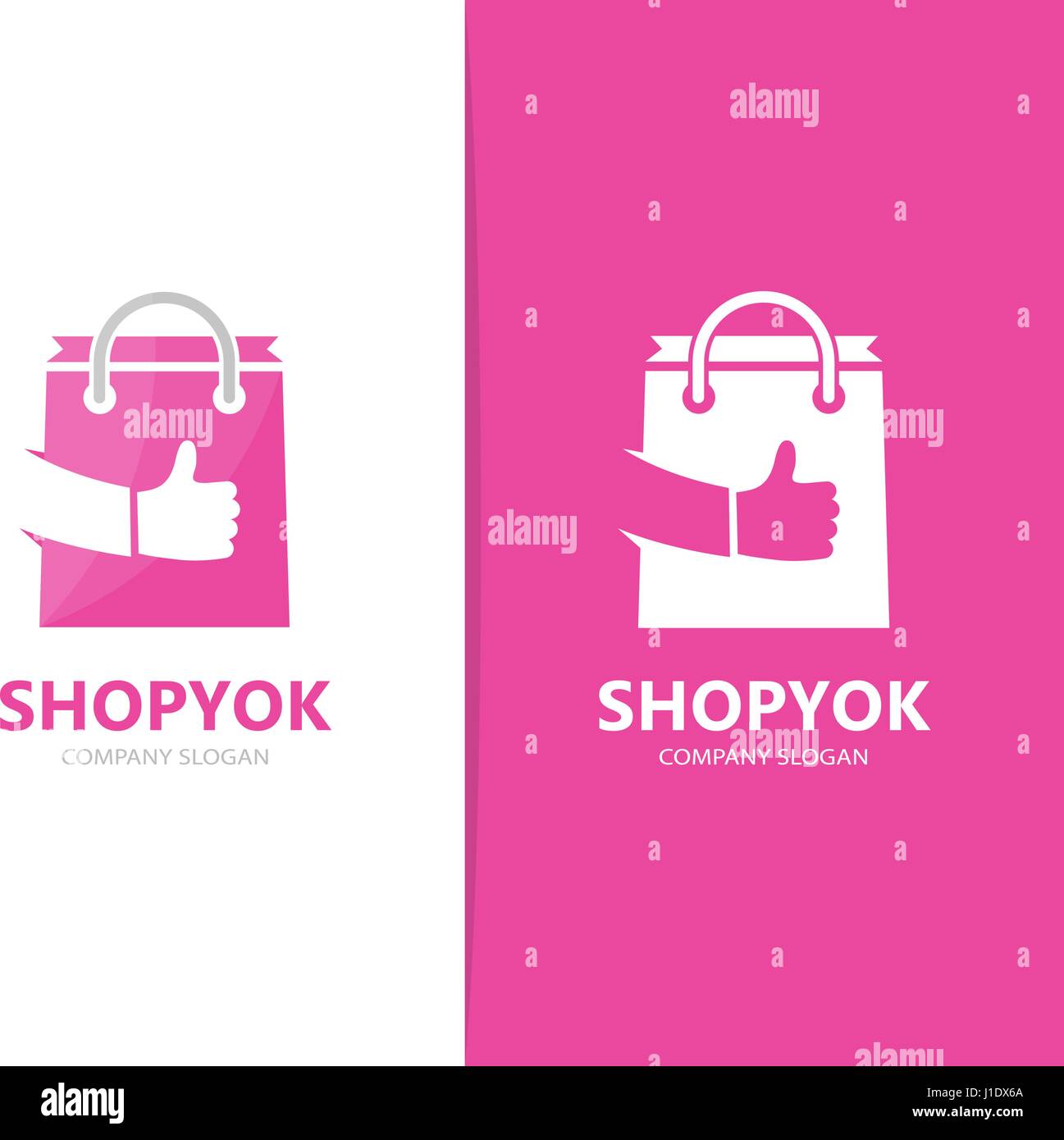Vector of shop and like logo combination. Sale and best symbol or icon ...