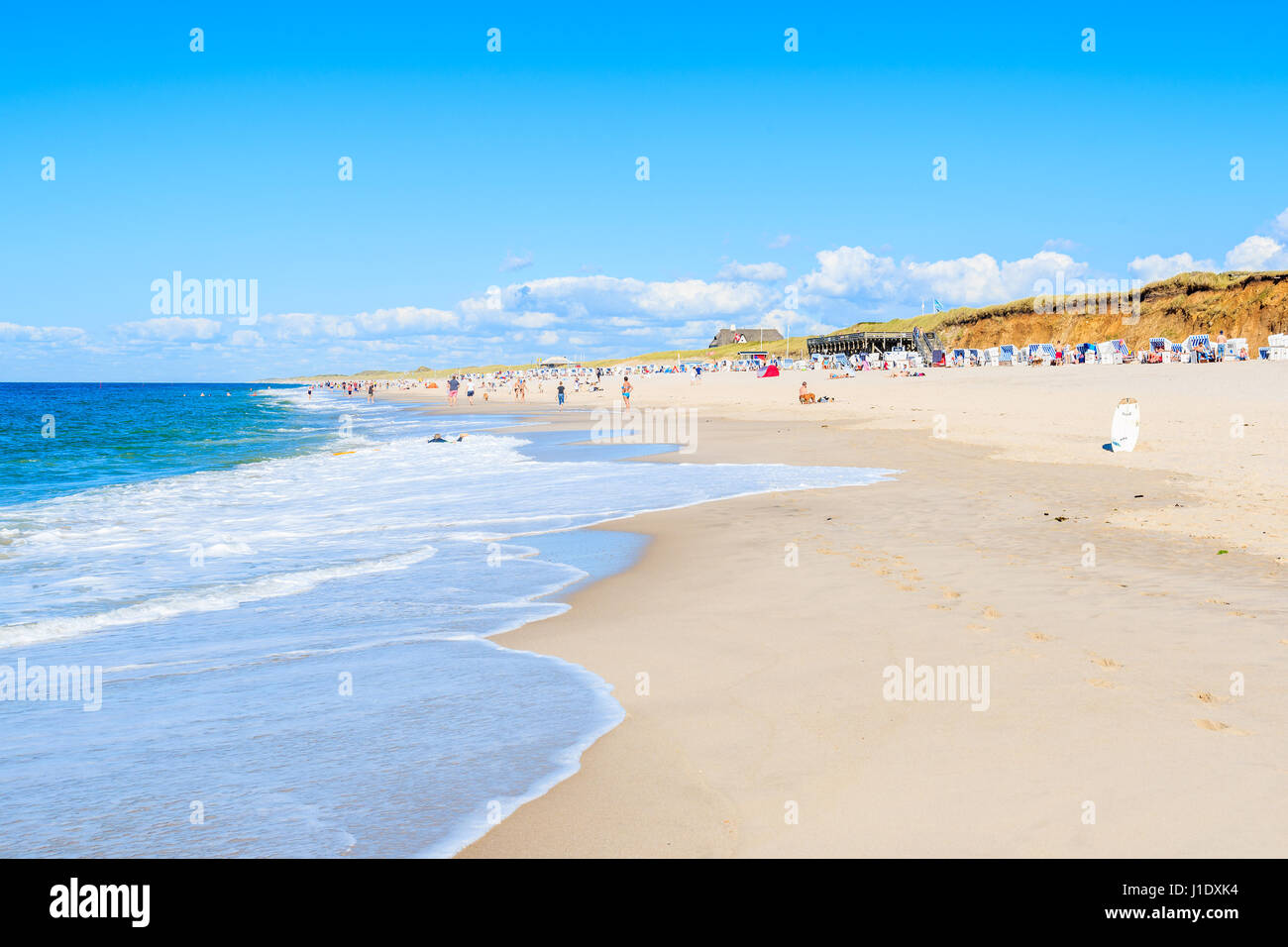 Sea waves on a beach, Sylt island, Germany Stock Photo - Alamy