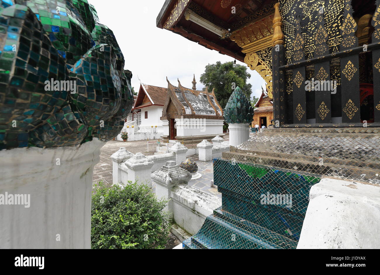 Southeast corner of the Sim or Congregation Hall-Standing Buddha chapel ...