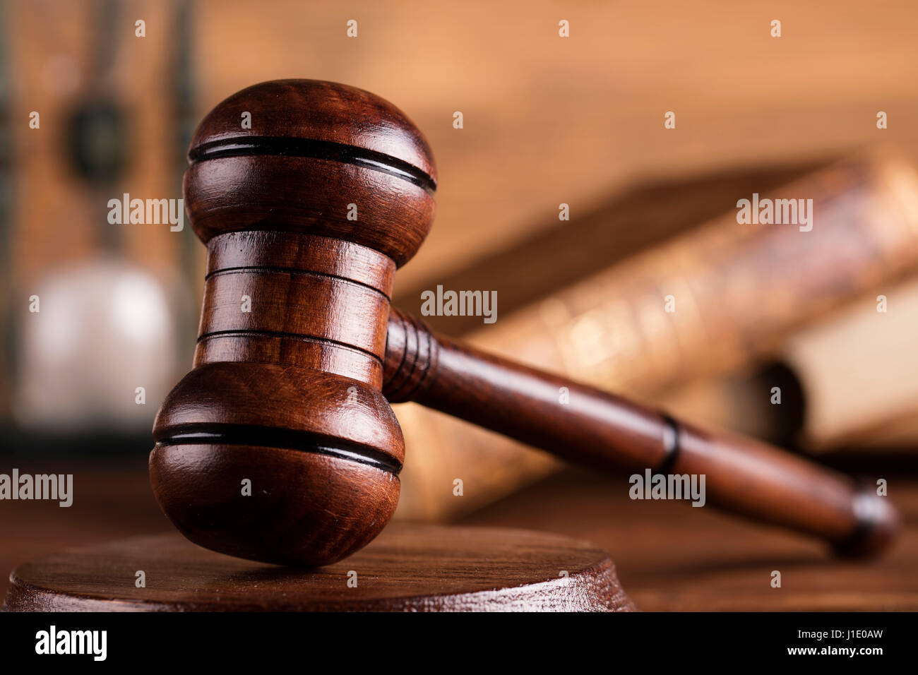 Law concept. Lawyers office. Mallet of the jugde. Scale of justice ...