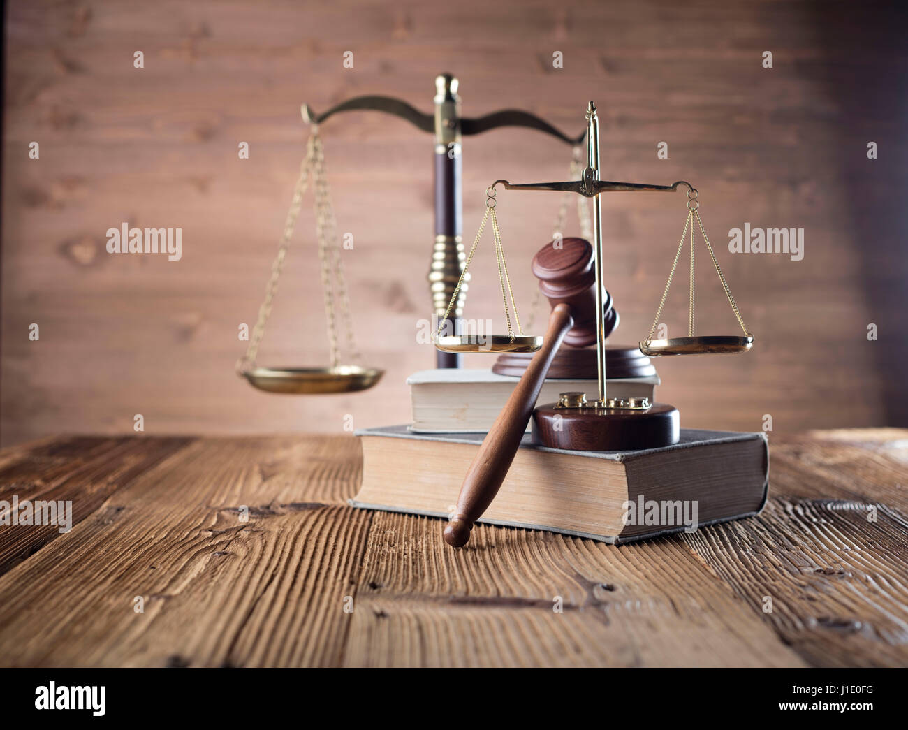 Law concept. Lawyers office. Mallet of the jugde. Scale of justice ...
