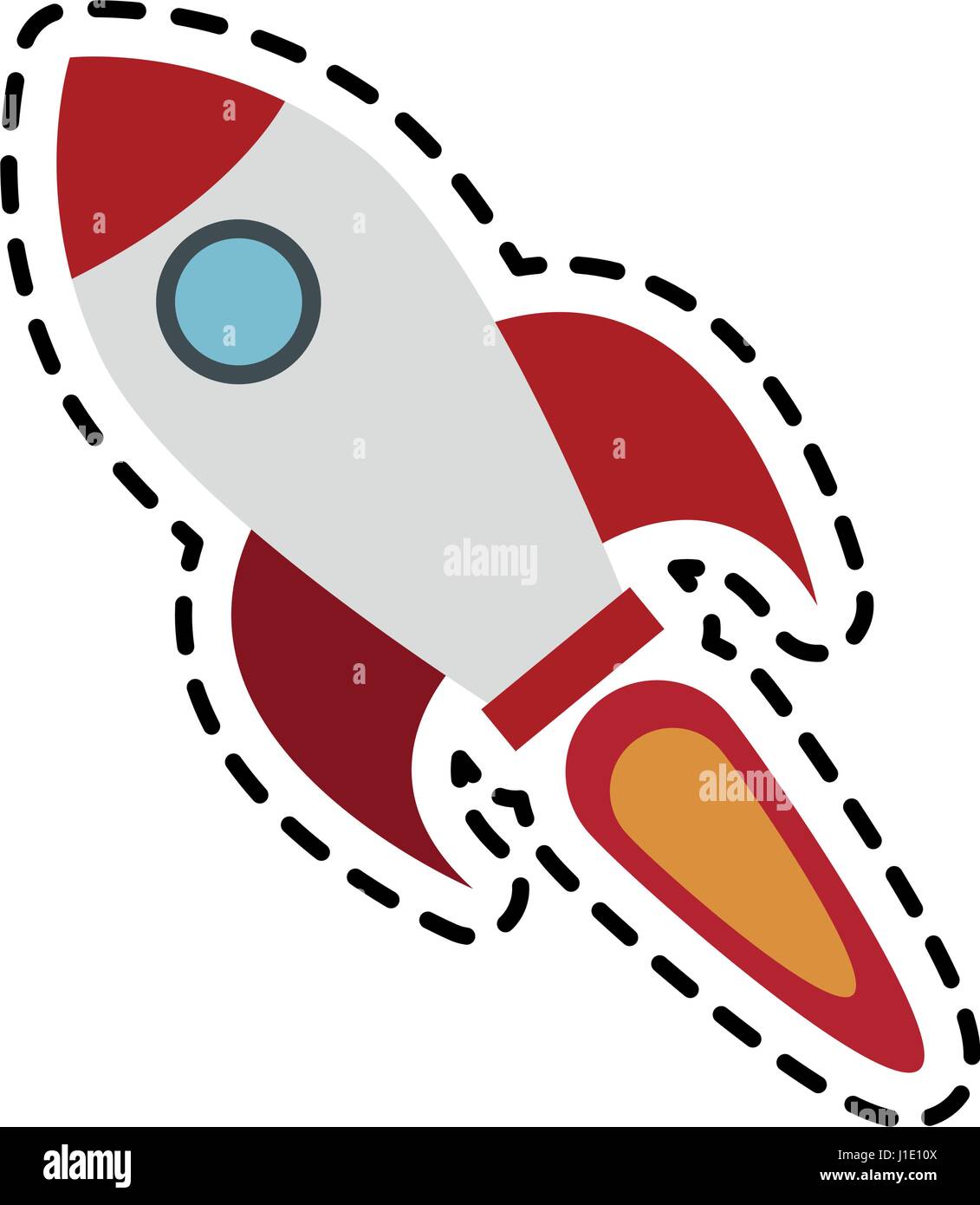 flying rocket icon image Stock Vector Image & Art - Alamy