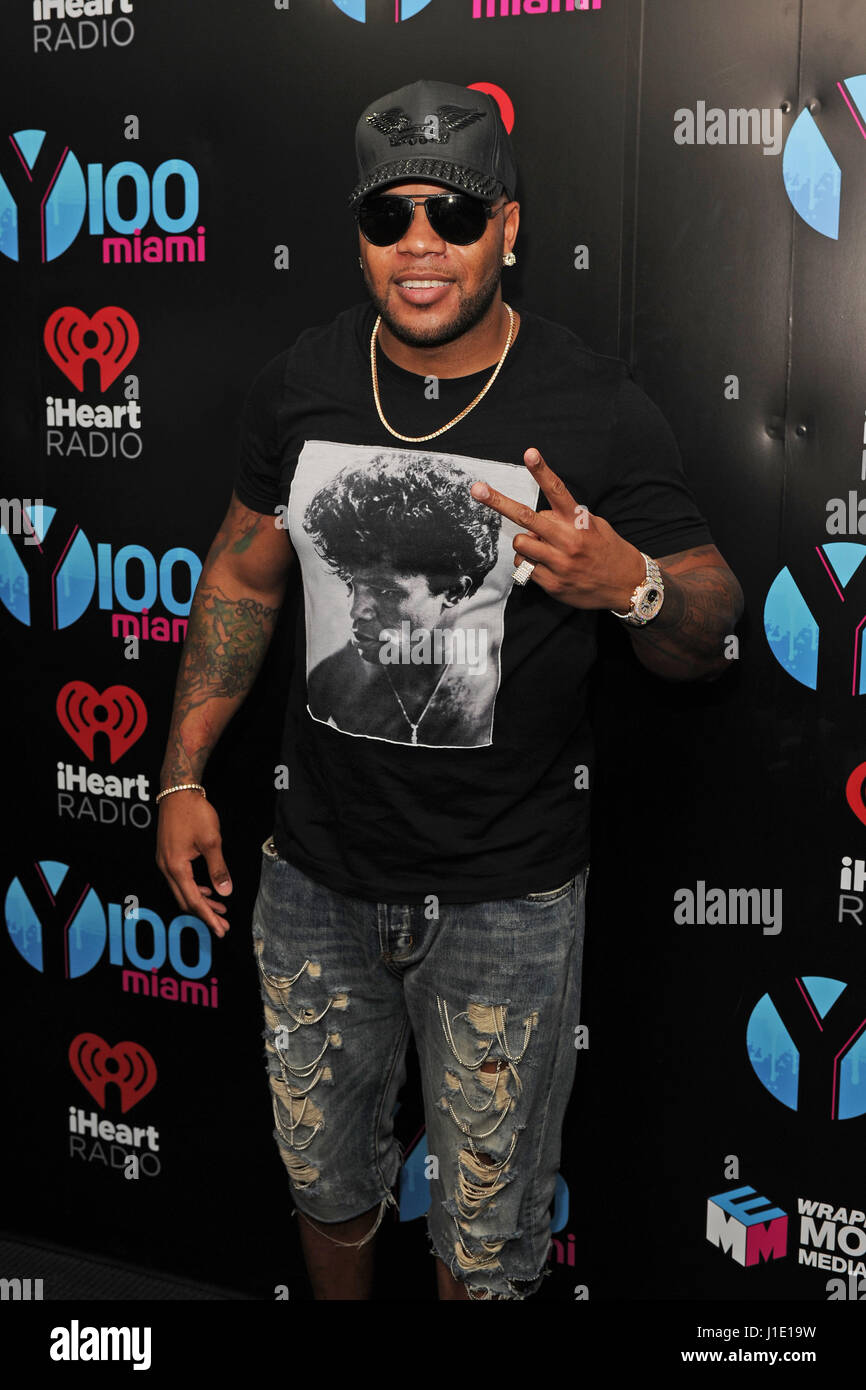 Fort Lauderdale, Florida, USA. 19th Apr, 2017. Flo Rida visits iHeart ...