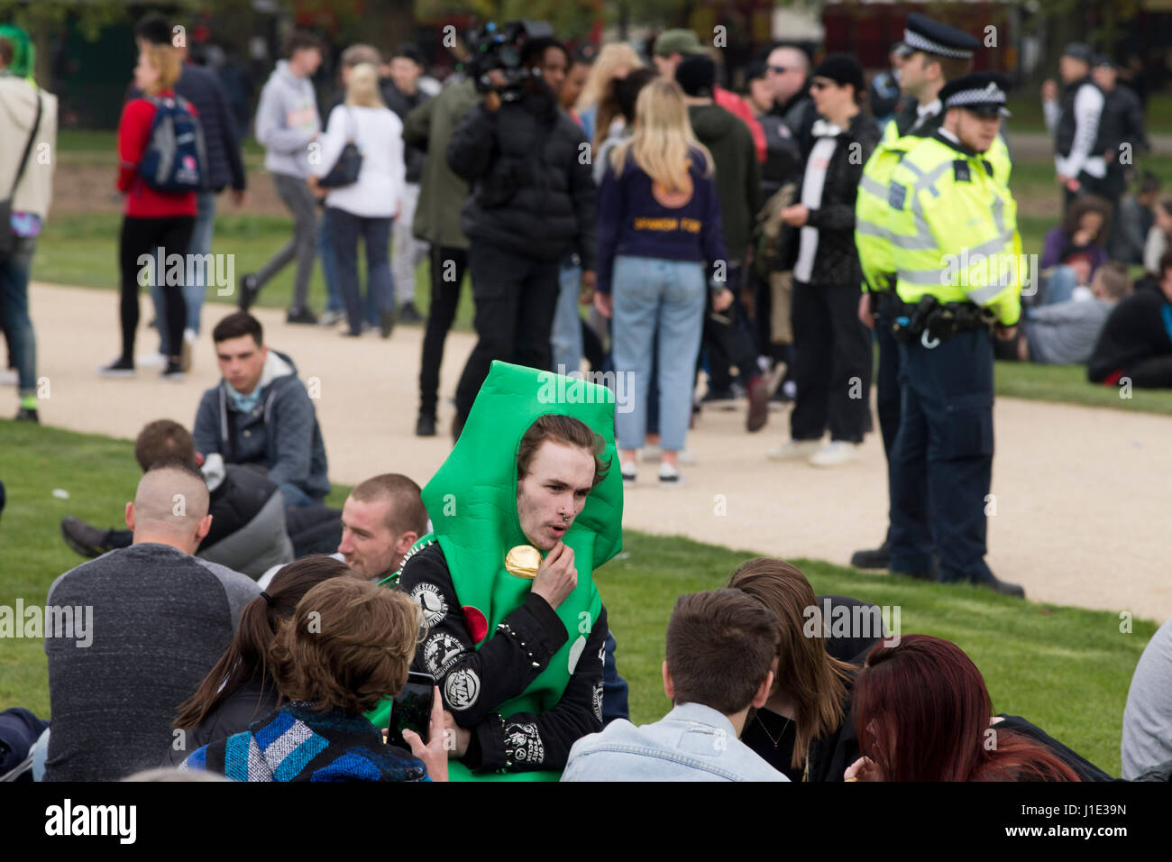 London, UK. 20th Apr, 2017. 420 Cannabis protest in Hyde Park, London ...