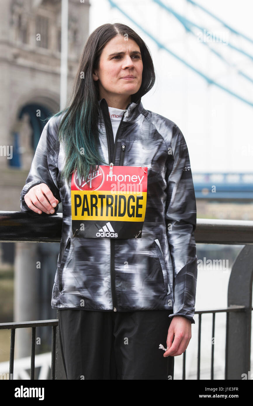 London, UK. 20th Apr, 2017. Susan Partridge (GBR). Photocall with the ...