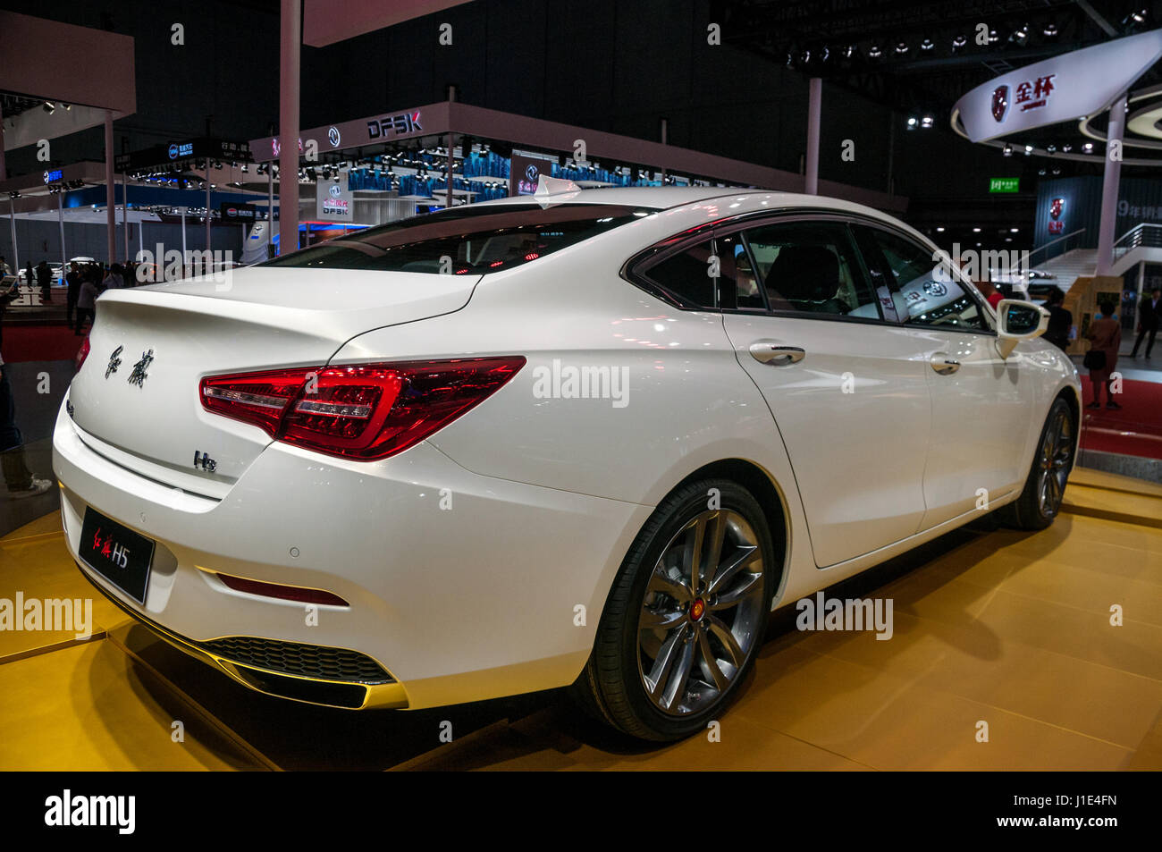 Shanghai, China. 19th Apr, 2017. Hongqi H5 sedan based on Mazda 6 ...
