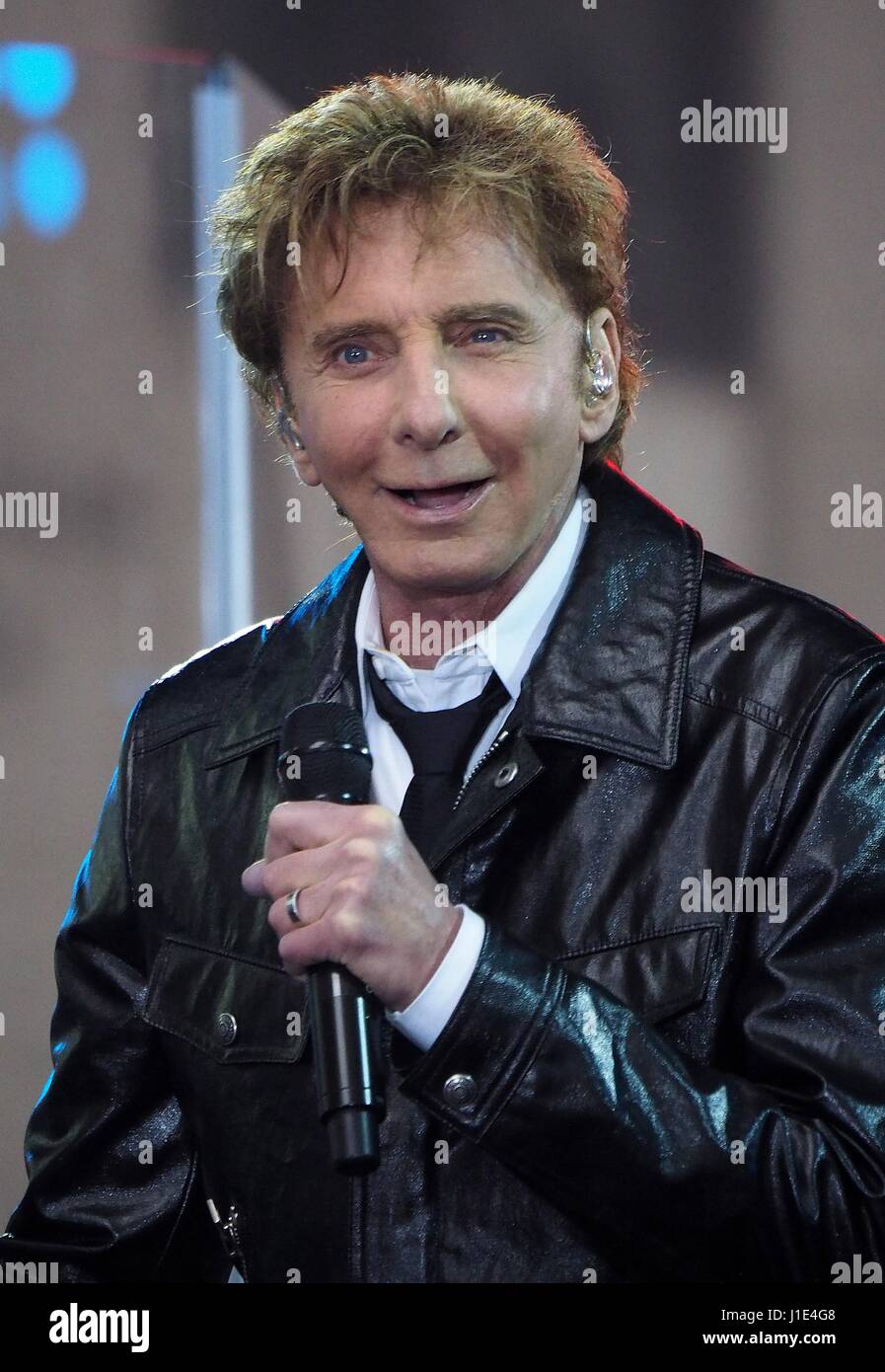 New York, NY, USA. 20th Apr, 2017. Barry Manilow on stage for NBC Today ...