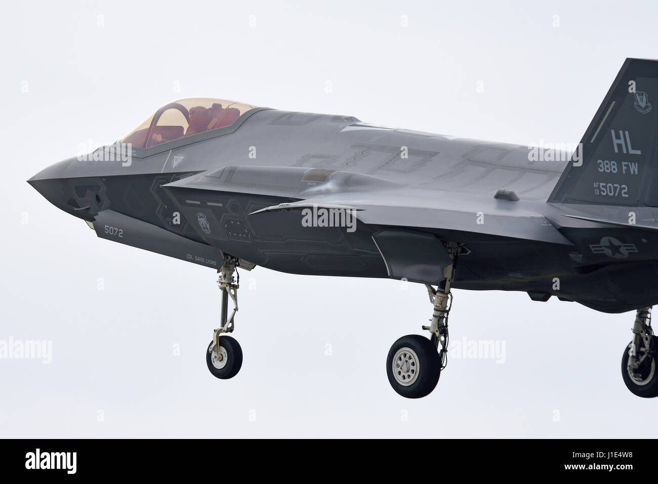 United States Air Force F-35 stealth fighters visiting the UK on ...