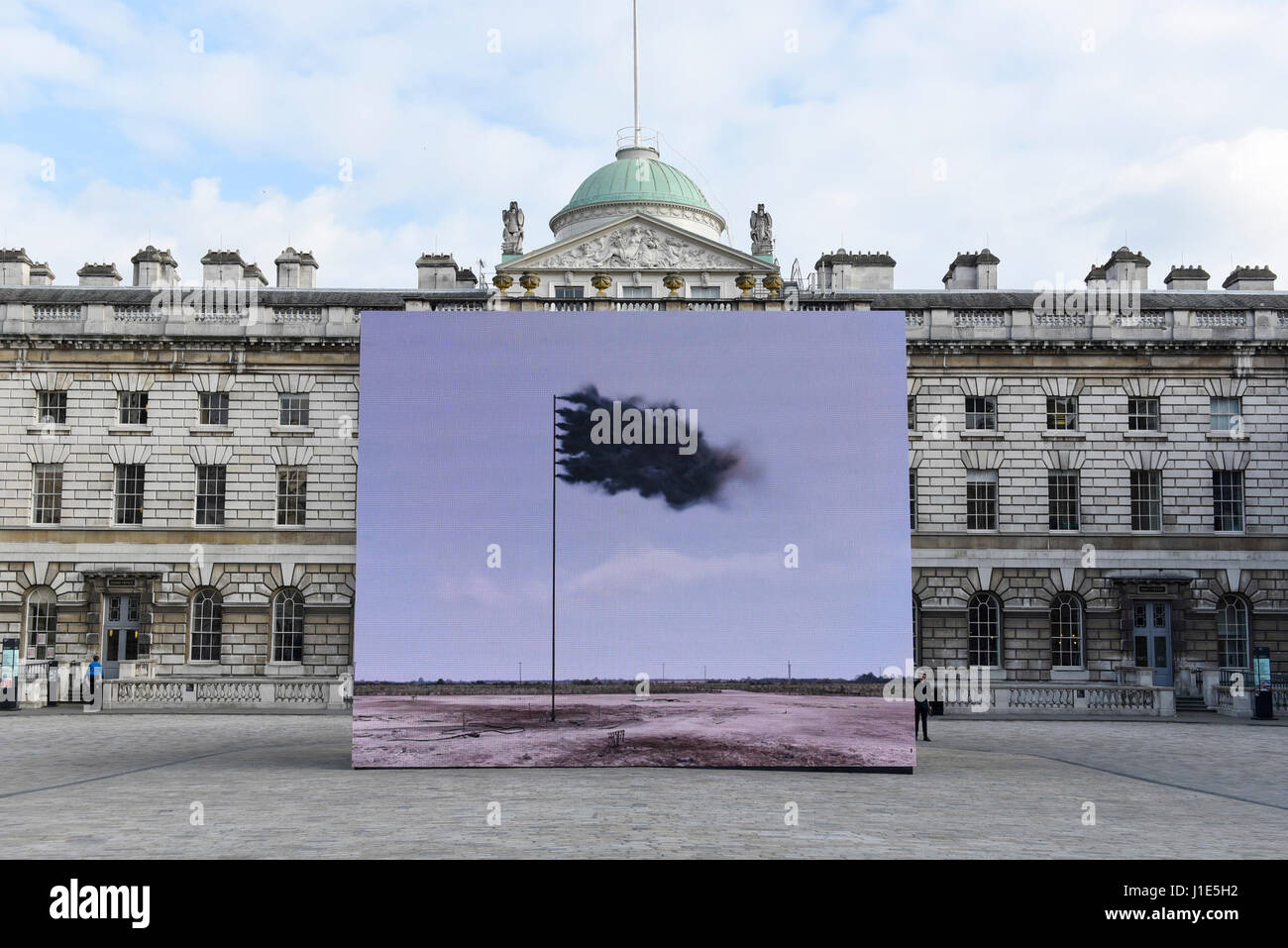 London, UK. 20 April 2017. Unveiling at Somerset House of "Western Flag ...