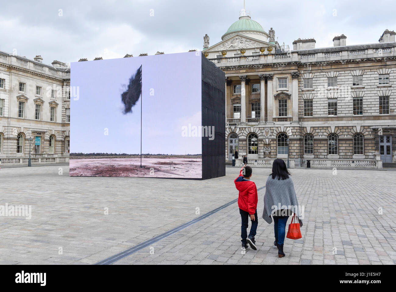 London, UK. 20 April 2017. Unveiling at Somerset House of "Western Flag ...
