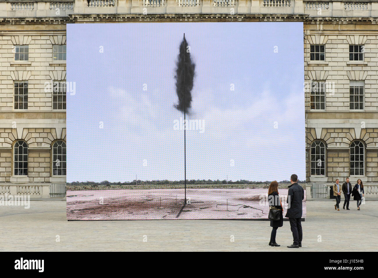 London, UK. 20 April 2017. Unveiling at Somerset House of "Western Flag ...