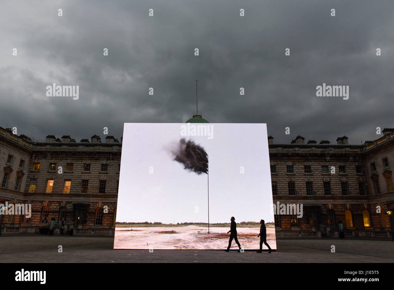 London, UK. 20 April 2017. Unveiling at Somerset House of "Western Flag ...