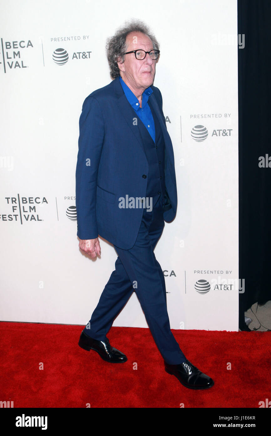New York, NY, USA. 20th Apr, 2017. Geoffrey Rush at the National ...