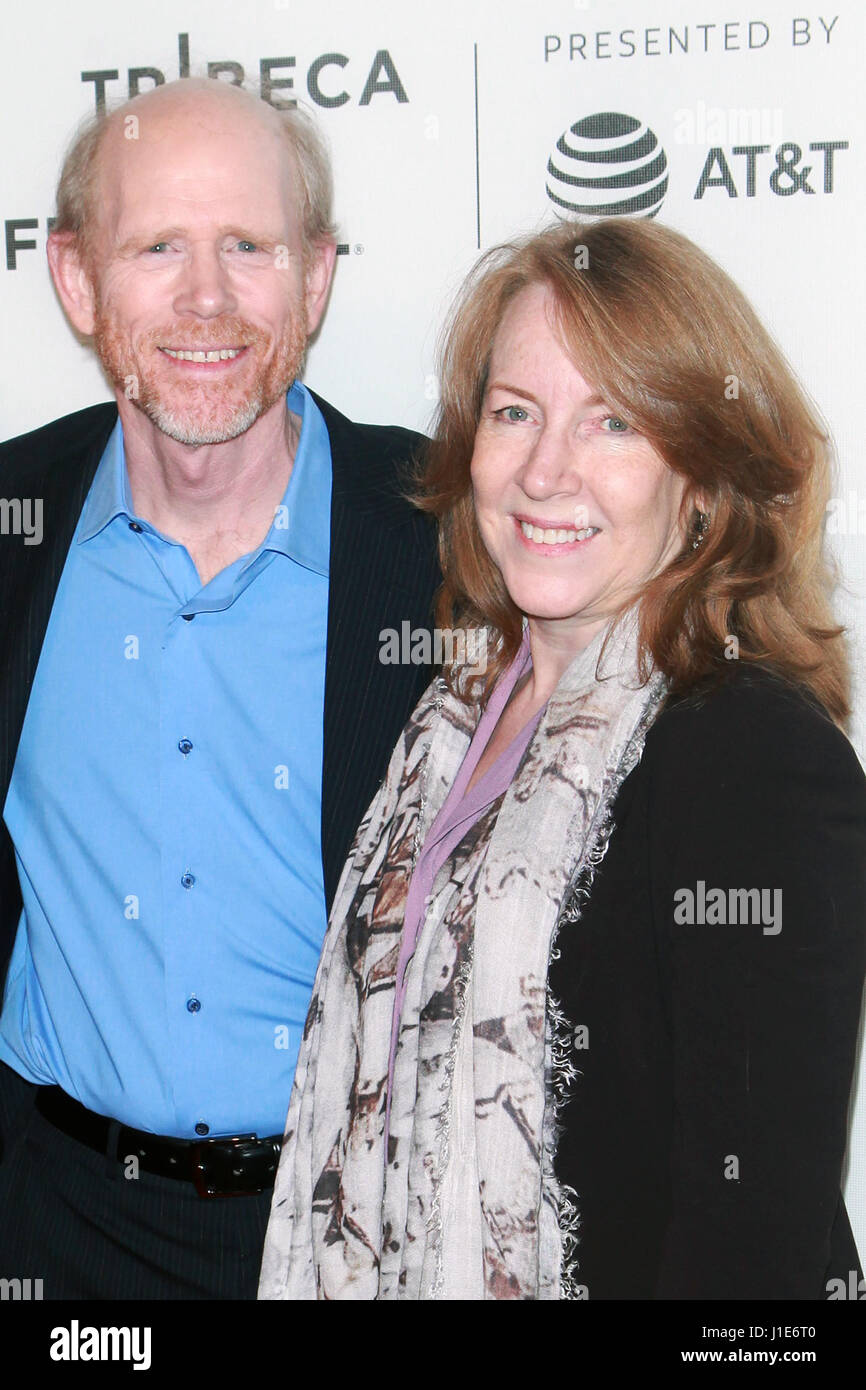 New York, NY, USA. 20th Apr, 2017. Ron Howard and Cheryl Howard at the ...