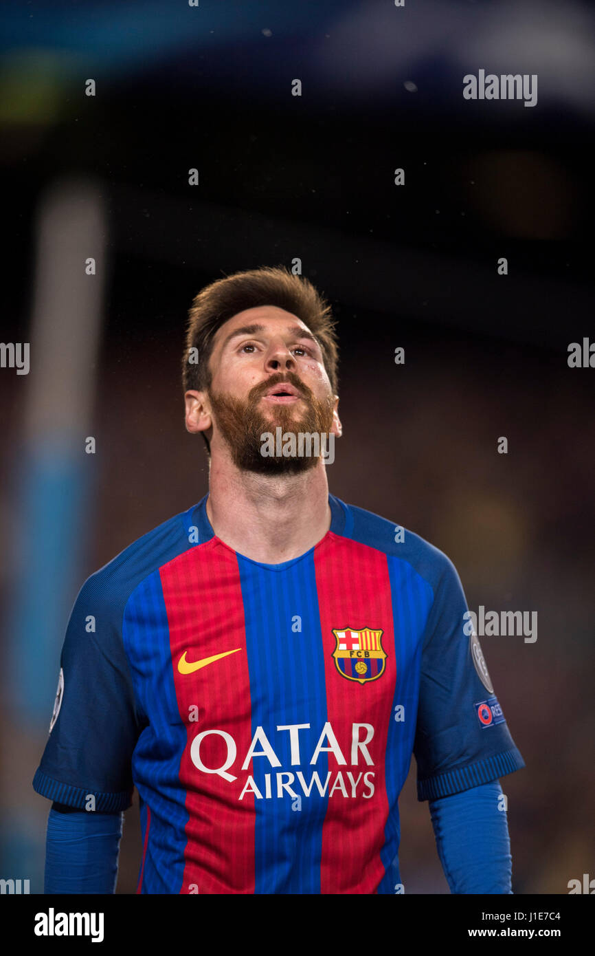 Barcelona, Spain. 19th Apr, 2017. Lionel Messi (Barcelona) Football ...