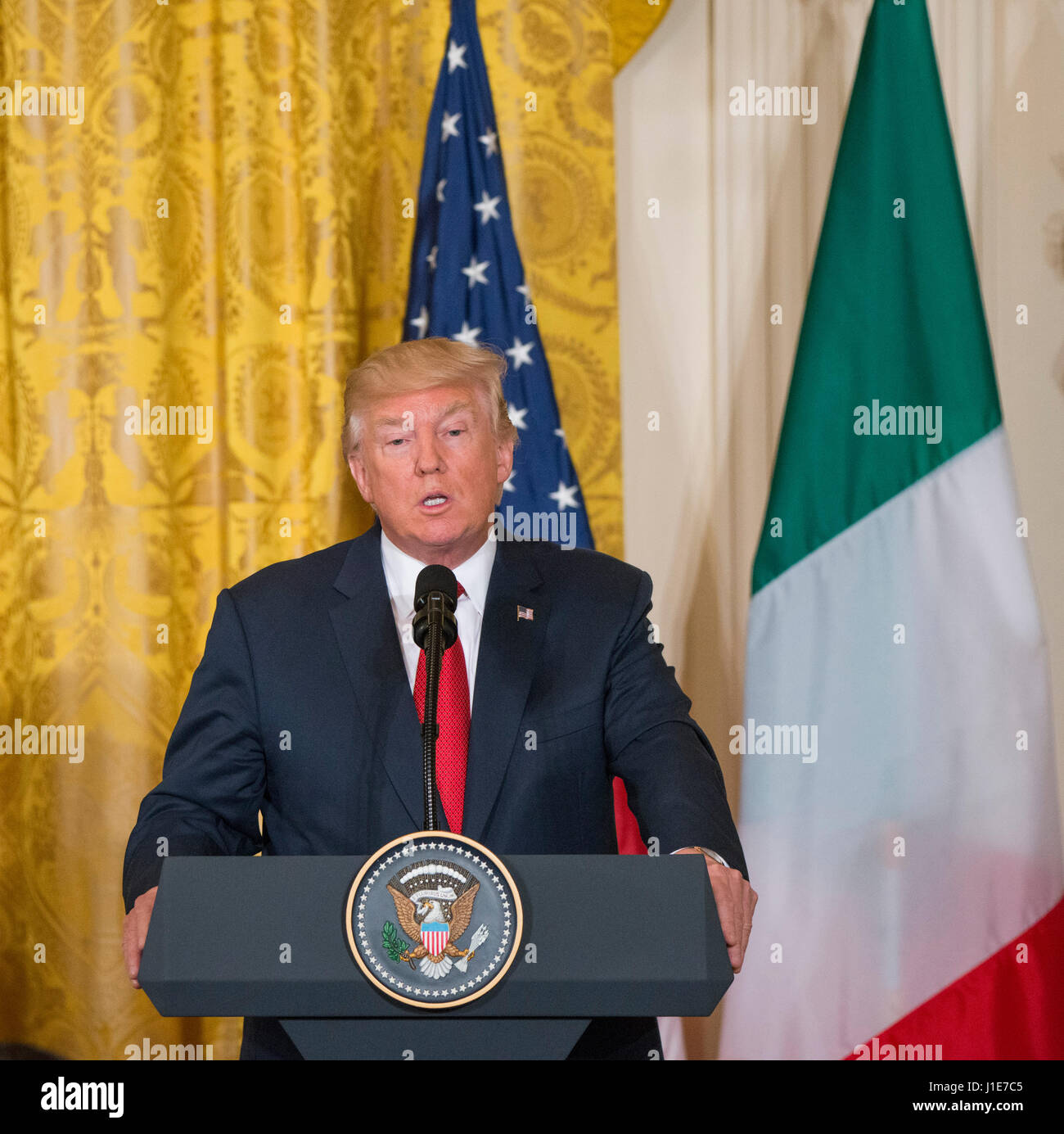 Washington DC, April 20, 2017, USA: President Donald J Trump and ...