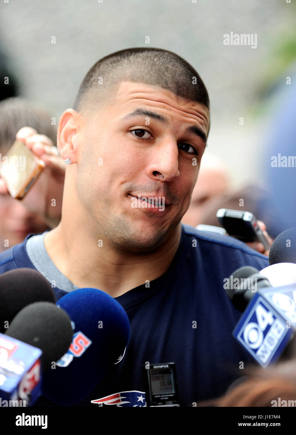 "aaron hernandez" hi-res stock photography and images - Alamy