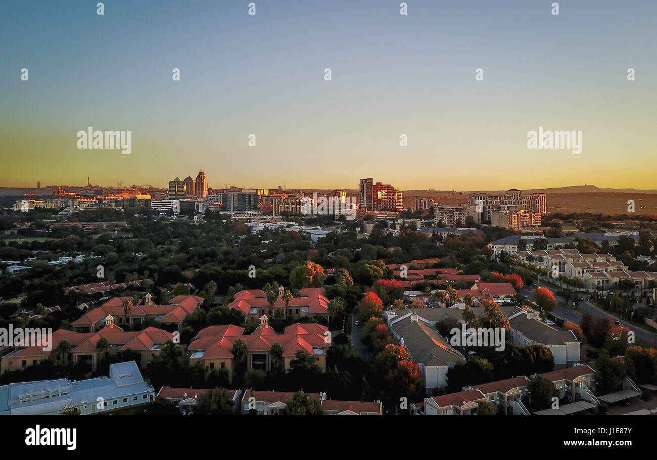 Aerial view sandton johannesburg south africa hi-res stock photography ...