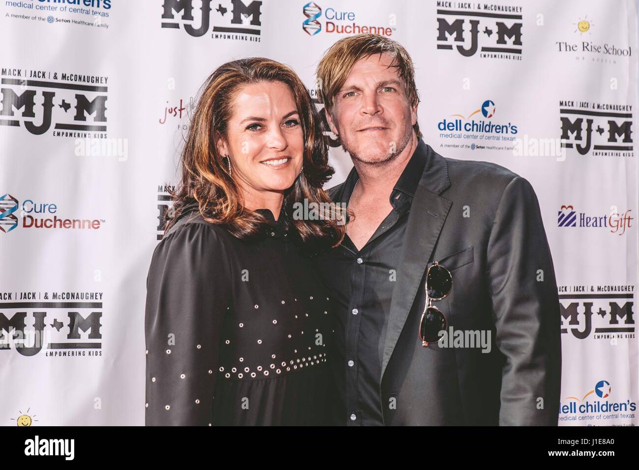 Austin, USA. 20th Apr, 2017. Amy Ingram, Jack Ingram arrive at the 2017 ...