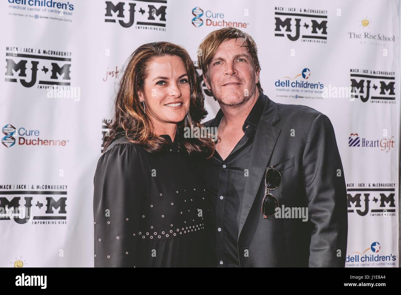 Austin, USA. 20th Apr, 2017. Amy Ingram, Jack Ingram arrive at the 2017 ...