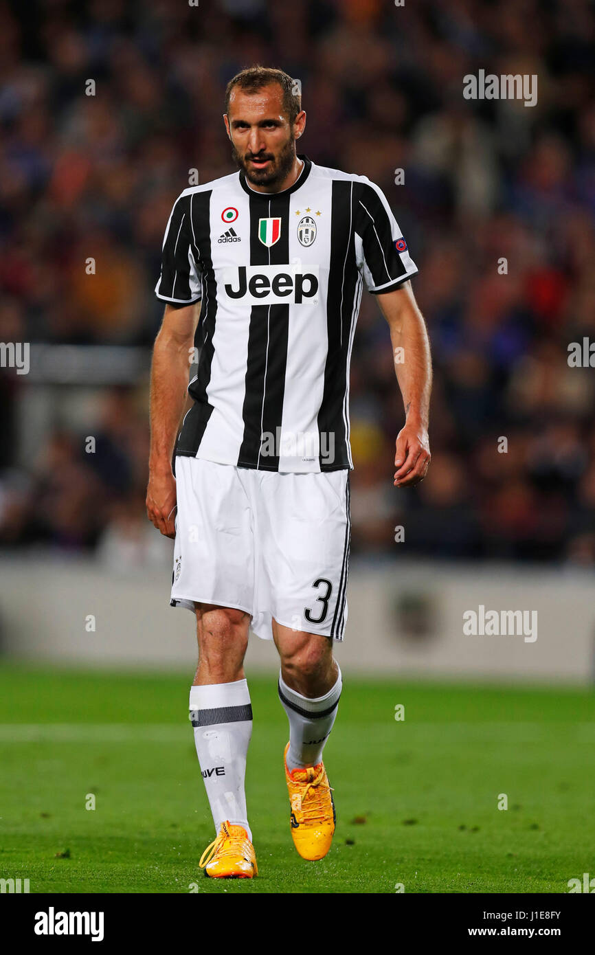 Barcelona, Spain. Credit: D. 19th Apr, 2017. Giorgio Chiellini ...