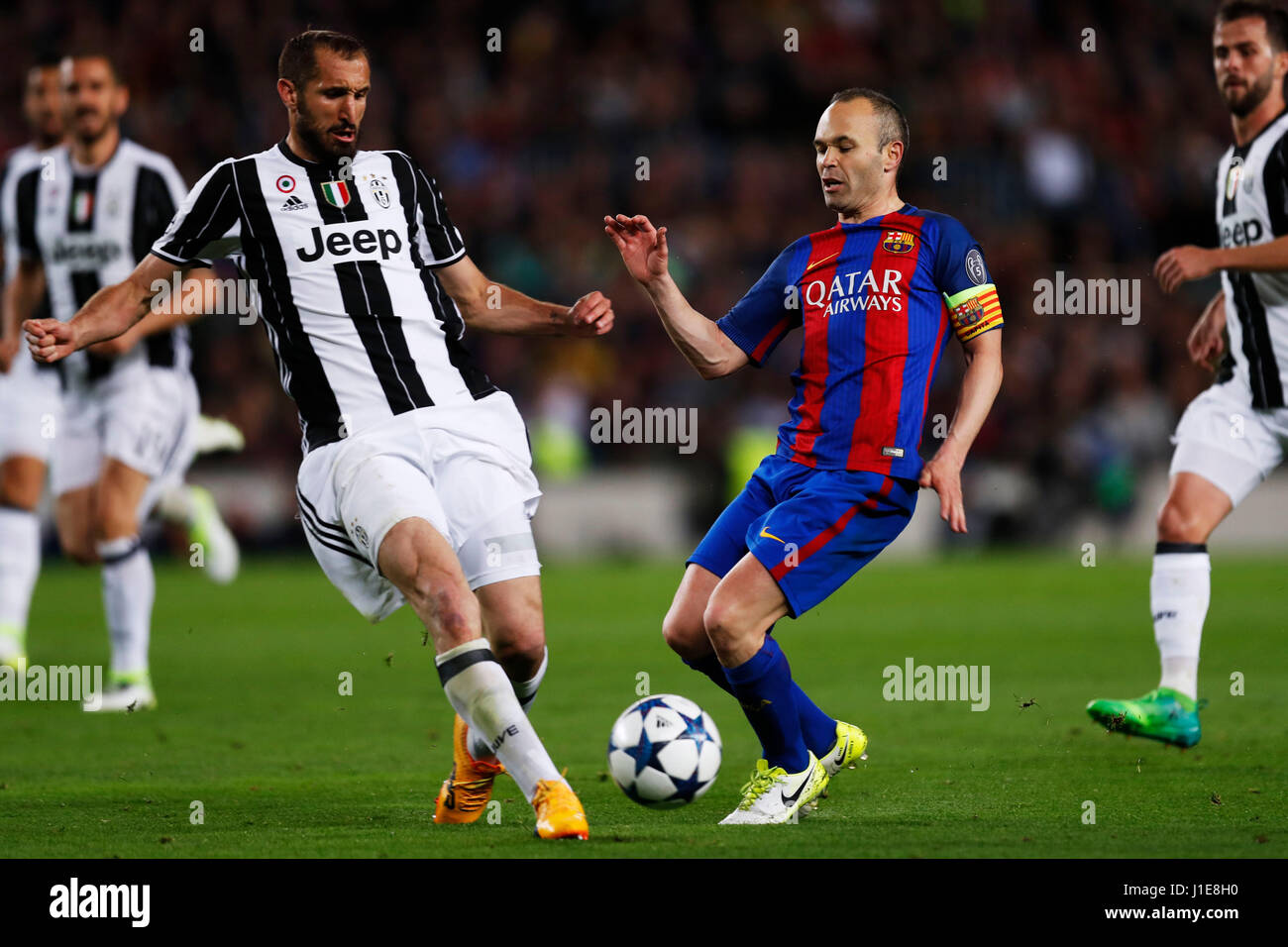 Barcelona, Spain. Credit: D. 19th Apr, 2017. Giorgio Chiellini ...