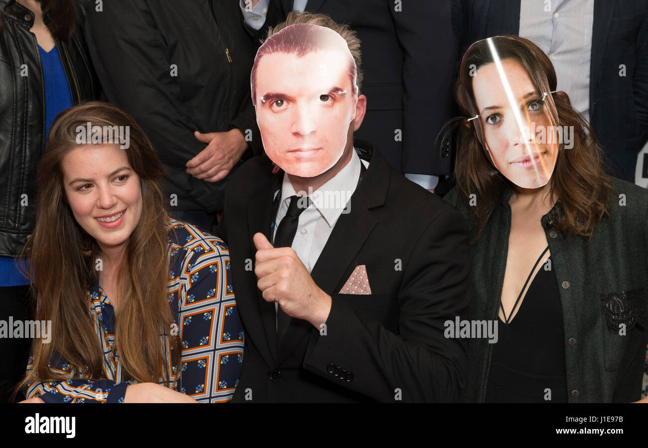 New York, NY USA - April 20, 2017:Ashley Connor, Zefrey Throwell and ...