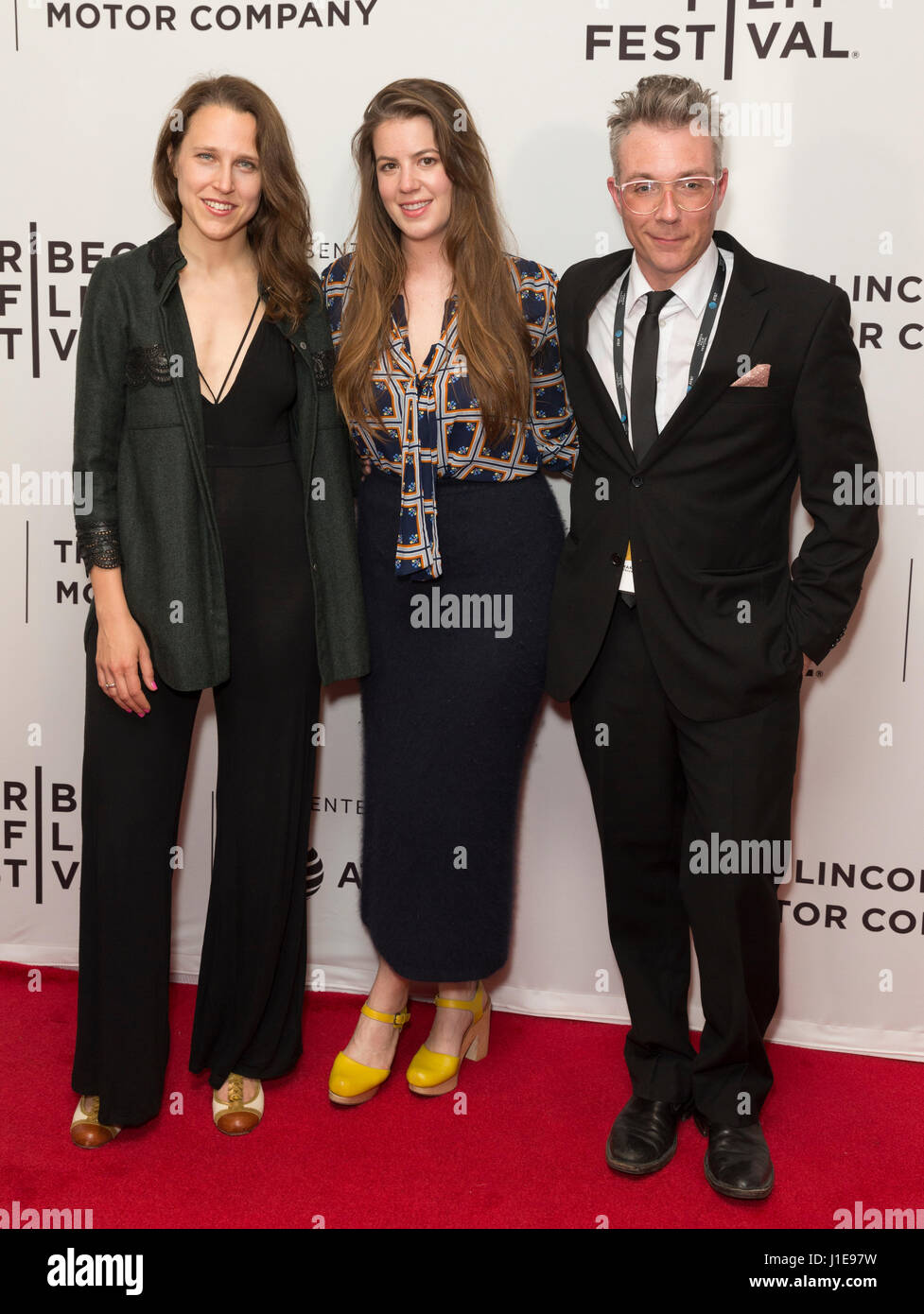 New York, NY USA - April 20, 2017: Josephine Decker, Ashley Connor and ...