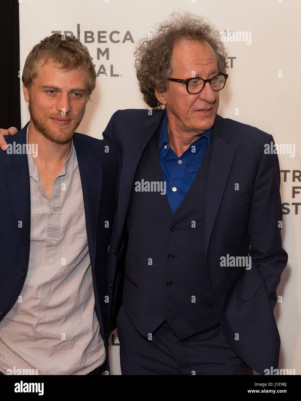New York, NY, USA. 20th Apr, 2017. Johnny Flynn, Geoffrey Rush at ...